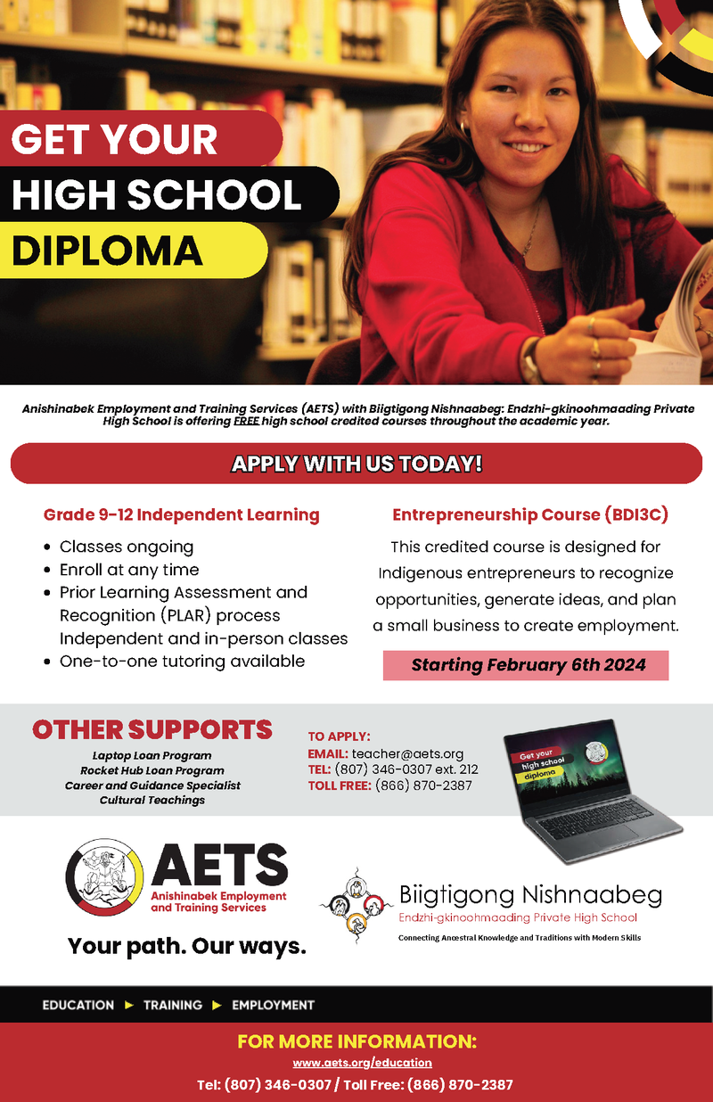 Anishinabek Employment & Training Services - Continuing Education
