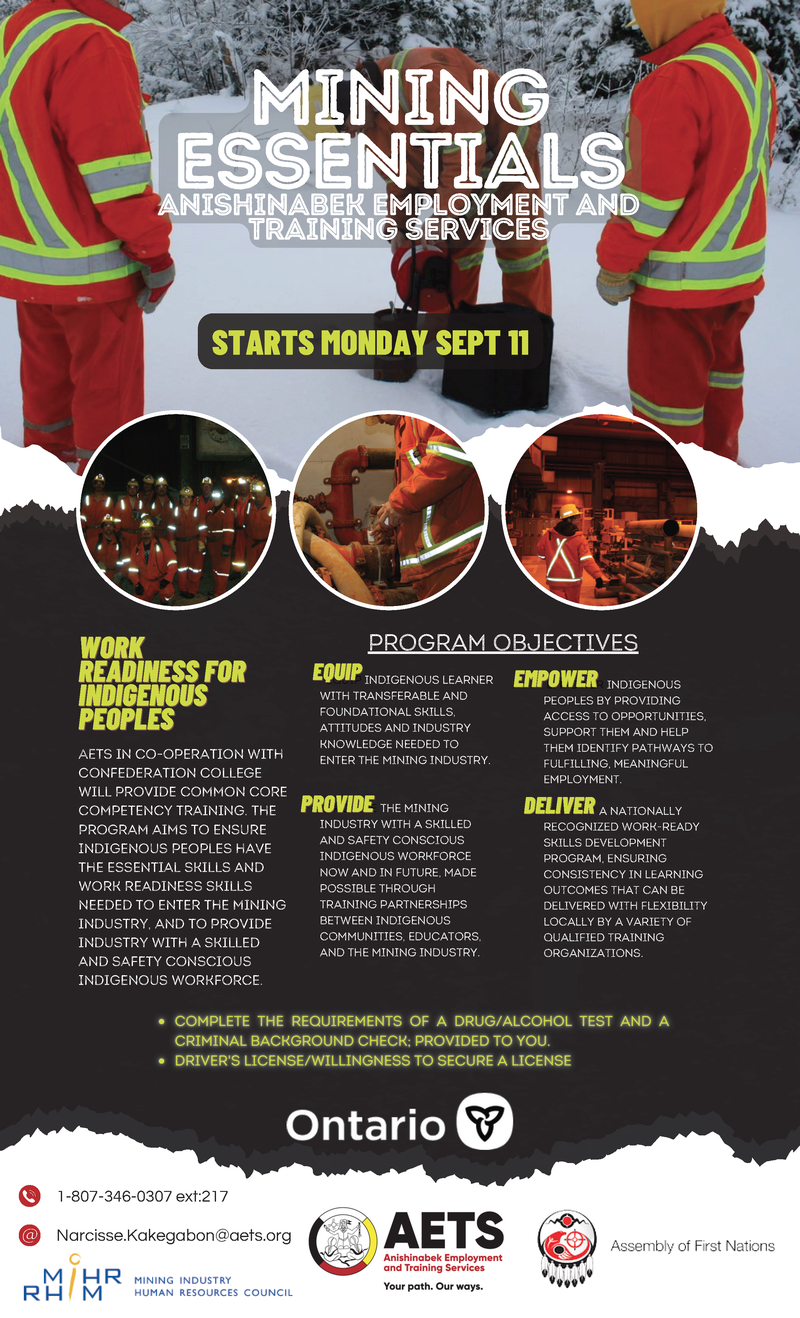 Anishinabek Employment & Training Services - Mining Essentials